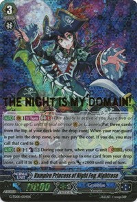 Vampire Princess of Night Fog, Nightrose (Hot Stamped) (G-TD08/004EN) – Duke City Games